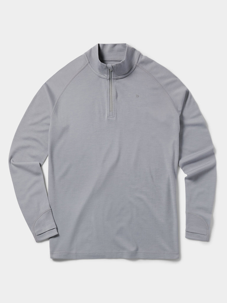 Men's Merino Baselayer 1/4 Zip - Oyster – Duck Camp