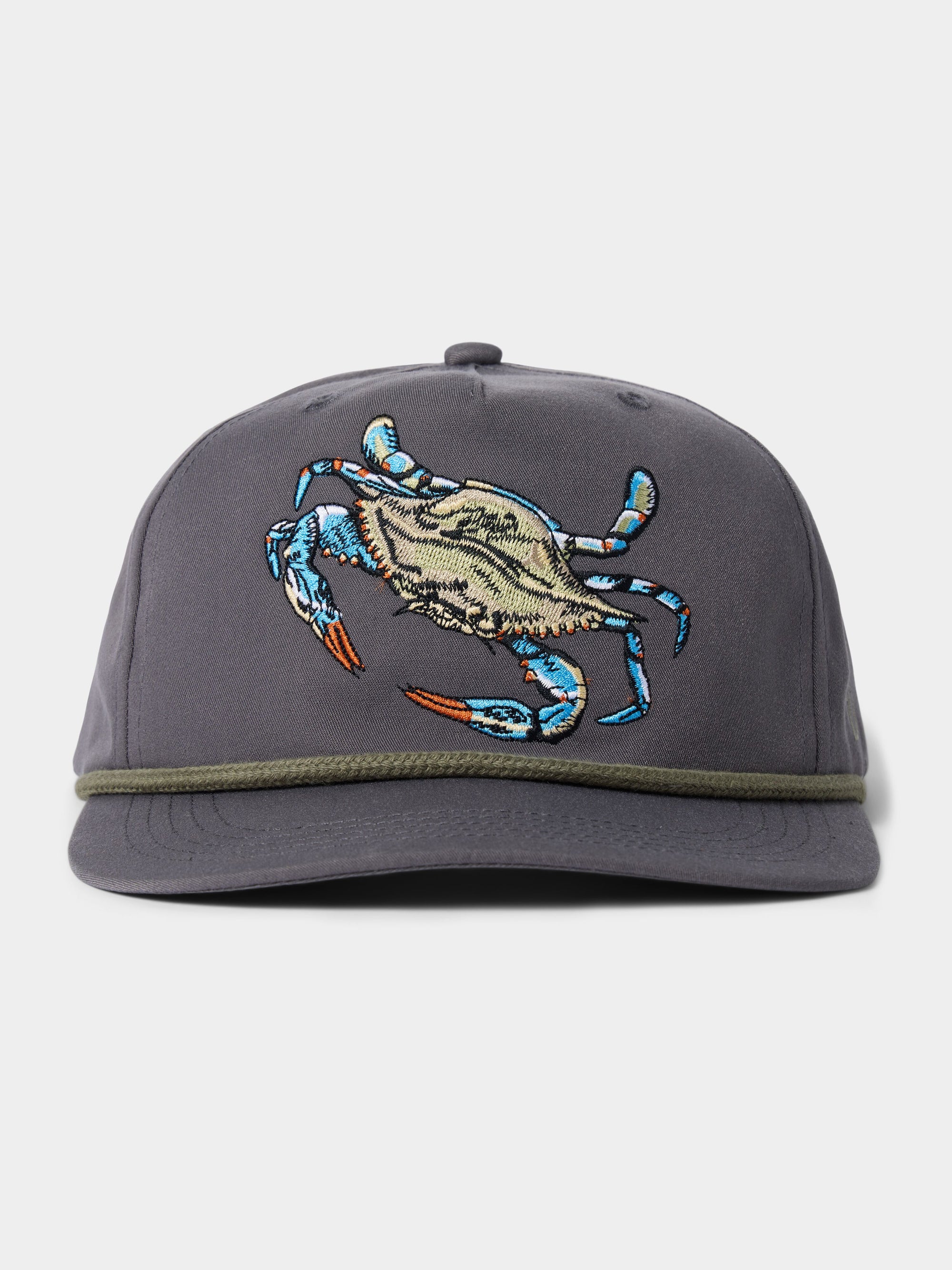 Blue Crab Hat - Charcoal