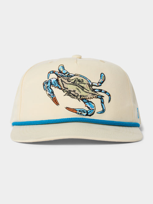 Grandpa Hat Blue Crab - Ivory