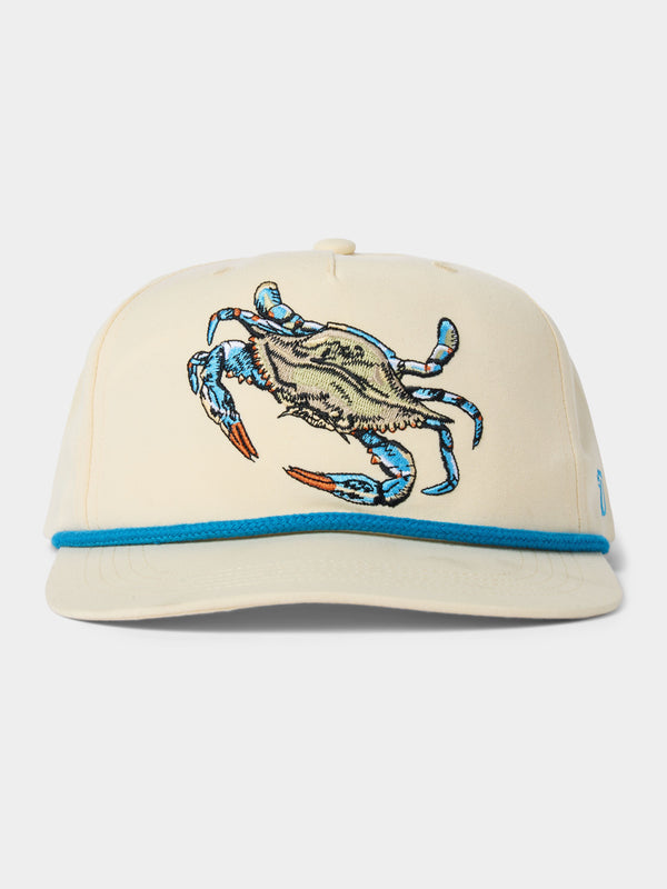 Grandpa Hat Blue Crab - Ivory