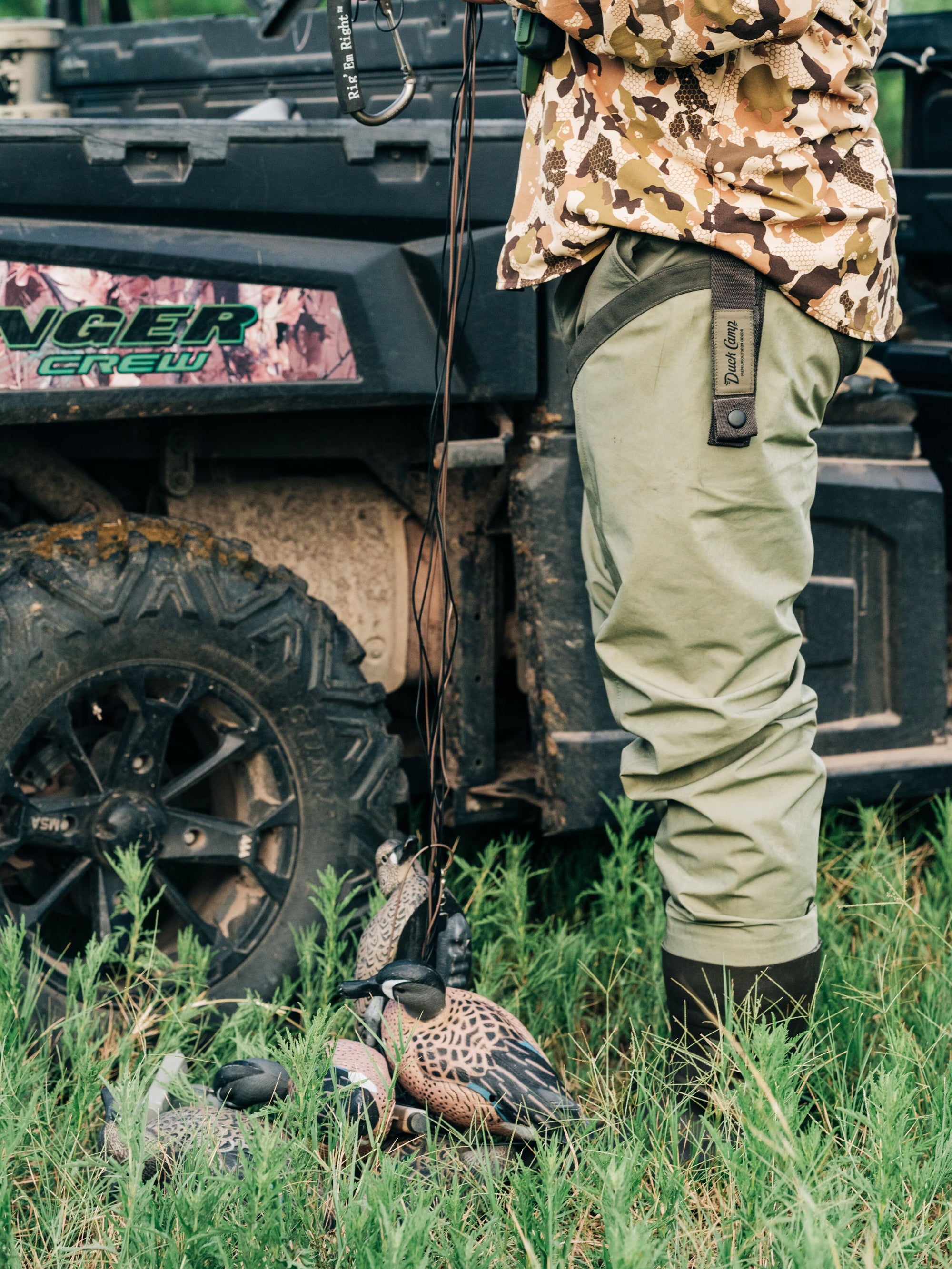Men's Hip Waders - Moss/Raven
