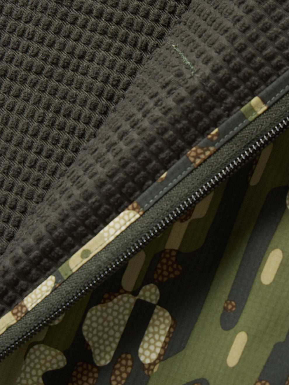 M's Lightweight Grid Tech Fleece Full Zip - Raven / Woodland – Duck Camp