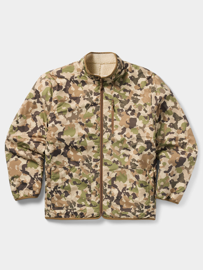 Men's Reversible Sherpa Jacket - Natural / Wetland