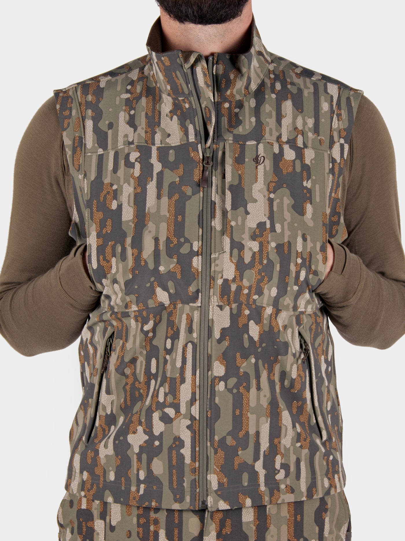 Men's Contact Softshell Vest - Woodland